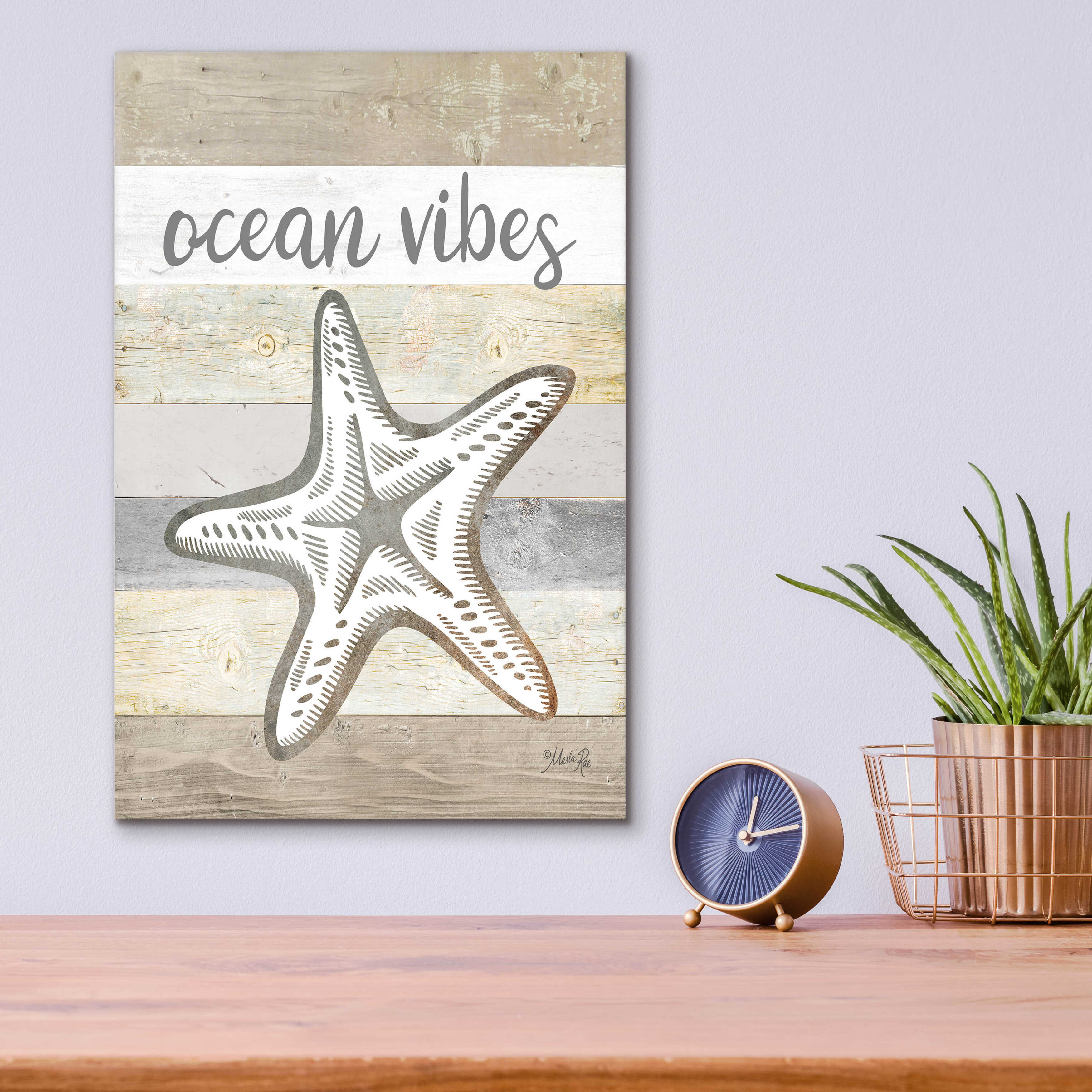 Rosecliff Heights Ocean Vibes Starfish by Marla Rae - Unframed Print | Wayfair